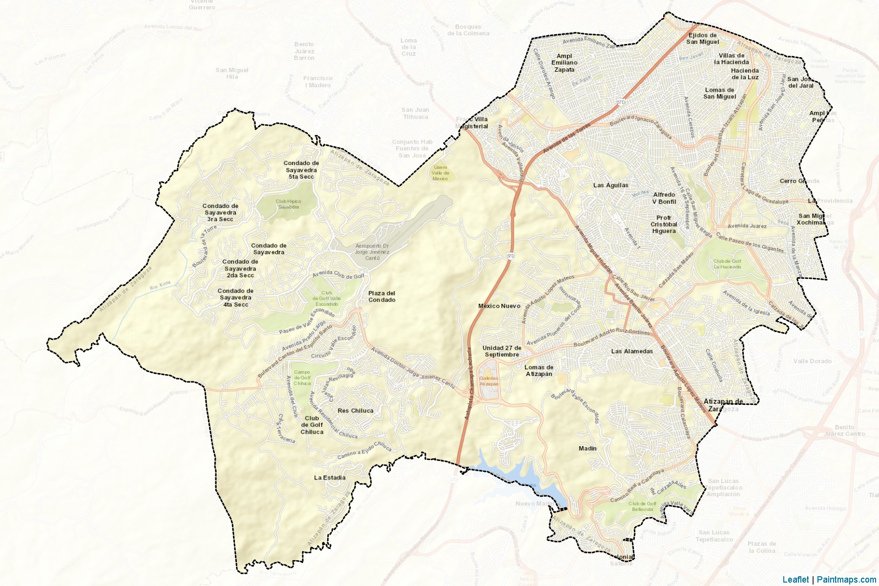 Qué mapas de Atizapán de Zaragoza puedo consultar en línea