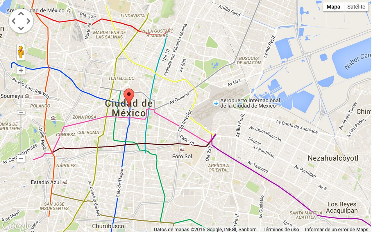 Cómo usar Google Maps para explorar las delegaciones del DF